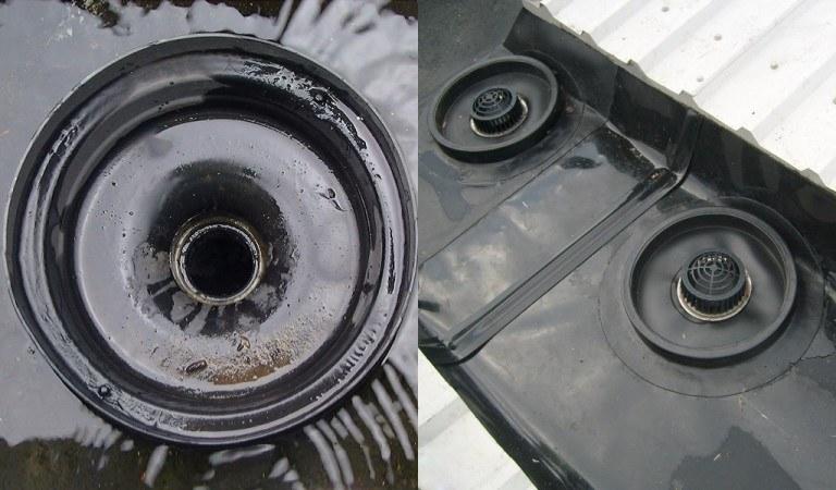 The challenge to refurbish gutters with syphonic drainage outlets